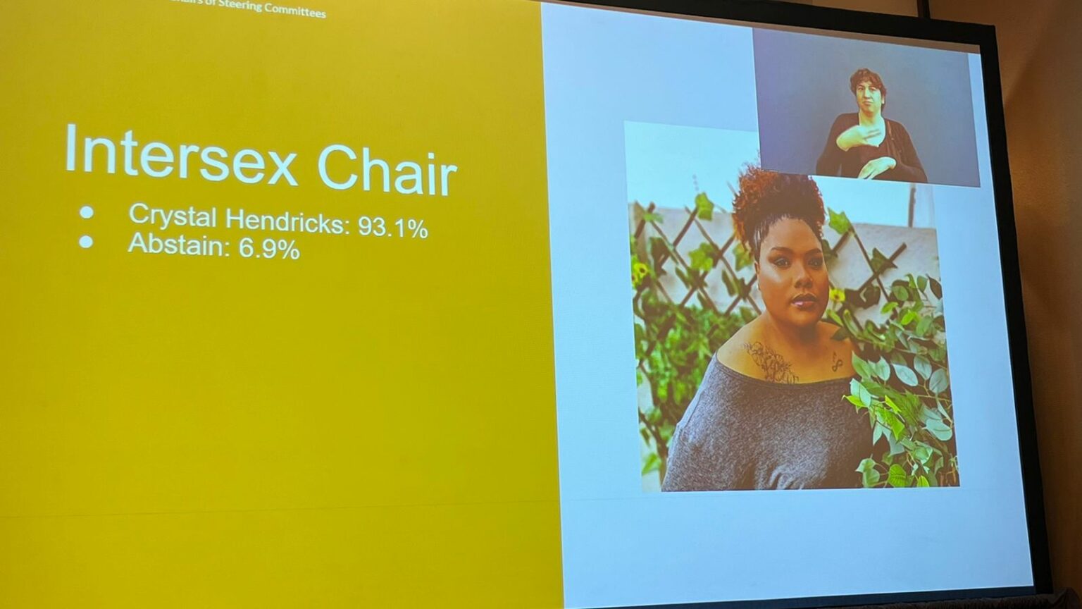 Crystal Hendricks appointed as Chair of Intersex Steering Committee of ...